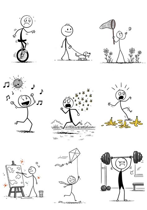 Funny Stick Figure Art Imagen Prompt Promptbase