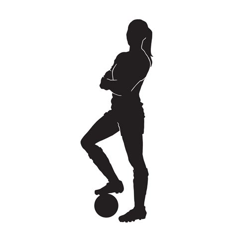 Girl Soccer Player Silhouette