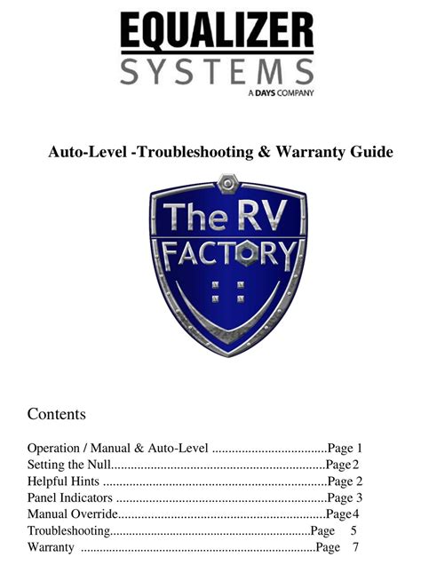 Equalizer Systems Manual Operation At Amelie Woolley Blog