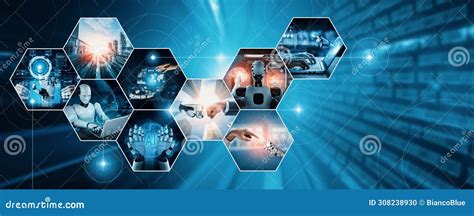 Human Interact With Ai Artificial Intelligence Virtual Assistant Nlp Robot Stock Image