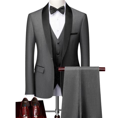 Business Casual Suits Mens Wedding Groom Dresses Pavilion Slim Fit