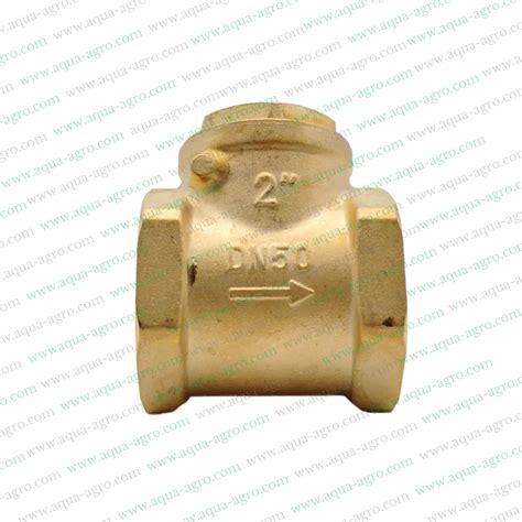 Aqua Agro Non Return Valve Nrv Metal Brass 2 Inch 50mm
