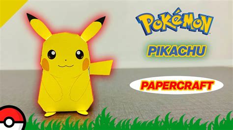 How To Make Pikachu Paper Easy Papercraft Craft Cube Youtube