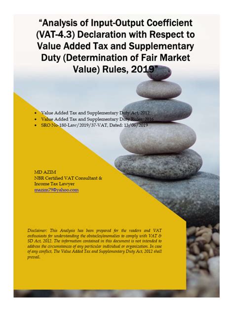 Is Vat 4 3 Declaration Is Helpful For Revenue Generation Pdf Value Added Tax Taxes