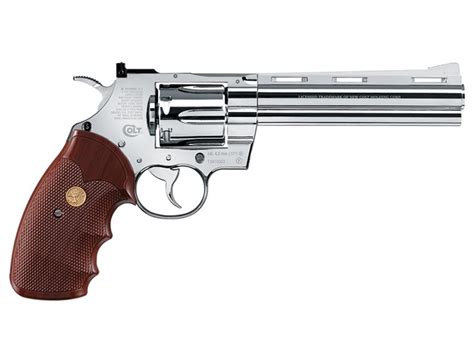 Colt Python 357 Co2 Steel Bb Revolver Chrome Replicaairgunsca