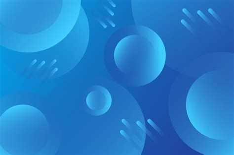Premium Vector Abstract Background With Blue Gradient Circles