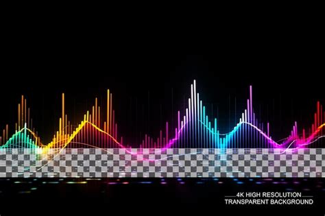 Premium Psd Generative Equalizer Effect Neon Music Wave Graphic Art