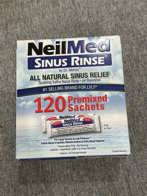 Neilmed Sinus Rinse Refills Sachets Health And Nutrition Medical