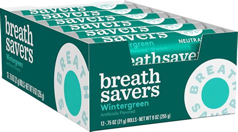 Breath Savers Mints Wintergreen 075 Ounce Pack Of 24 Amazonca