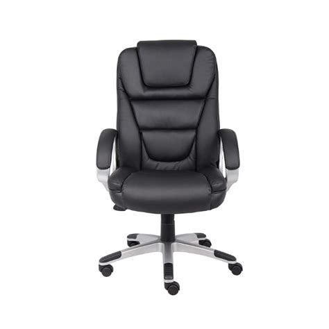 Padded Ergonomic Pu Leather Executive Office Chair With Armrest Nicer