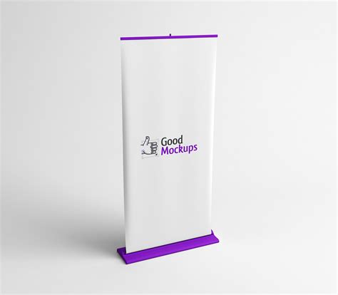 Roll Up Banner Stand Mockup Free Psd Templates