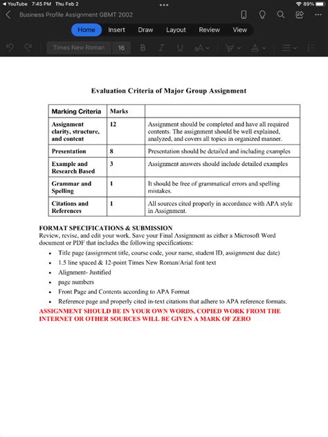 Individual Assignment Innovation Profiling Gbmt