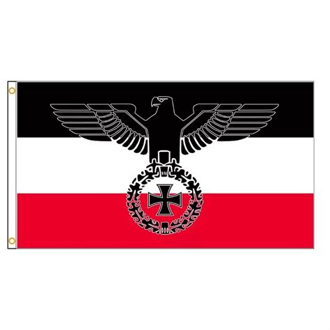 Nazi Flag Eagle German State Service Flag 85cm X 150cm Epic