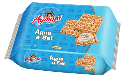 Biscoito Aymore Agua E Sal 5x345g Distribuidora Campos