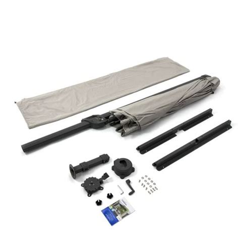 Coolaroo 3m Smoke Round Mindil Cantilever Umbrella Bunnings Australia