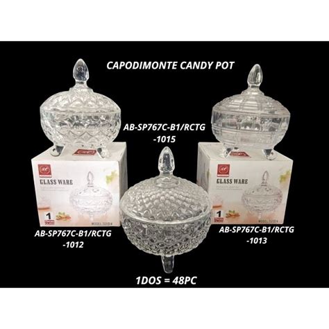 Jual Capodimonte Candy Pot Ab Sp767 1015 1013 1012 Toples Permen