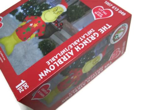 Disney Christmas Dr Seuss The Grinch Airblown Inflatable 4 Ft Tall New