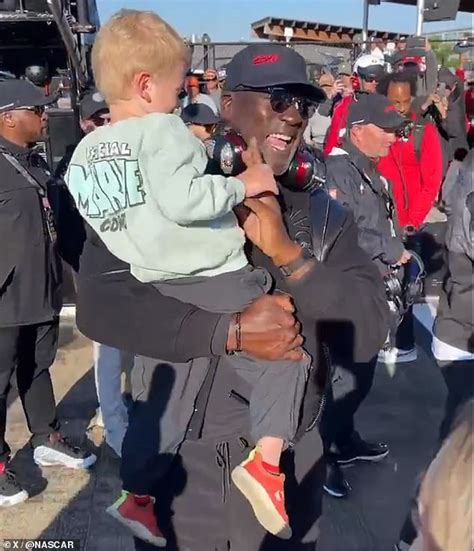 Michael Jordan Celebrates Nascar Talladega Win With Driver Tyler