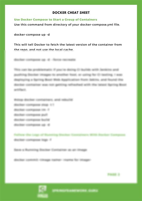 SOLUTION Docker Cheat Sheet Pdf Studypool