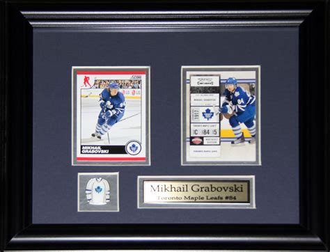 Mikhail Grabovski Toronto Maple Leafs 2 Card Hockey Collector Frame