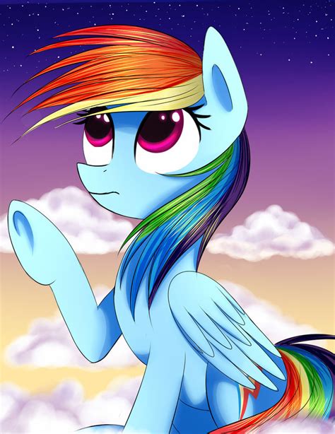 721352 Safe Artistmite Lime Rainbow Dash Backwards Cutie Mark Cloud Cloudy Female