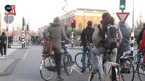 Amsterdam Bicycle Rush Hour Youtube