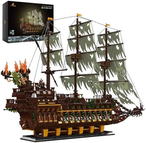 Jmbricklayer Piratenschiff Bausteine 40101 Flying Dutchman Piratenschiff Klemmbausteine
