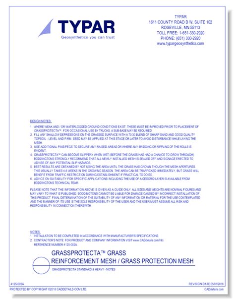 Ground Reinforcement Mesh Typar Caddetails