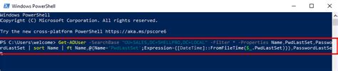 How To Find Last Set Password Using Powershell Techcult