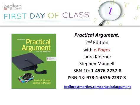 Ppt Practical Argument 2 Nd Edition W Ith E Pages Laura Kirszner