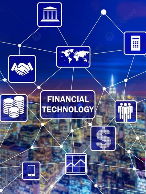 The Smart City Concept With Fintech Financial Technology Concept Smart City Concept With Fintech
