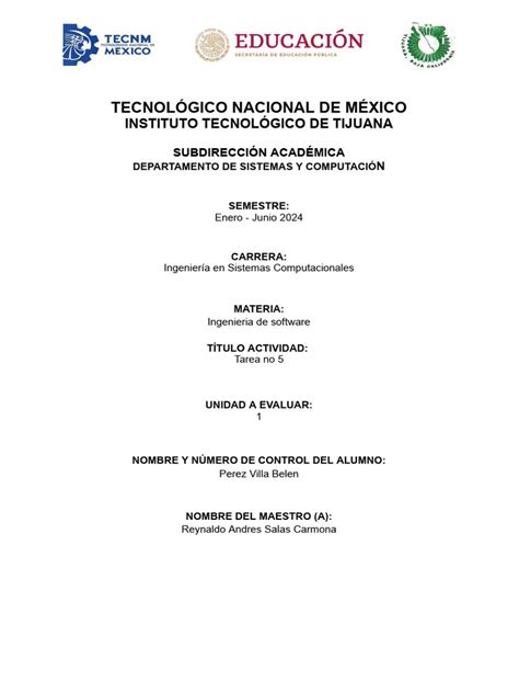 Tarea 5 Pdf Herencia Programación Orientada A Objetos Lenguaje De Modelado Unificado