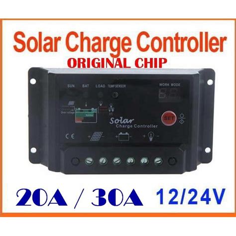 Solar Charger Controller 12v24v 20a And 30a Original Chip Shopee