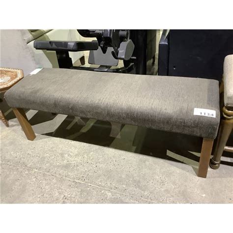Modern Cushioned Bench 55 12x17x19 Able Auctions