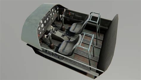 3d Model Airplane Cockpits Vr Ar Low Poly Cgtrader