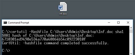Certutil Hashfile