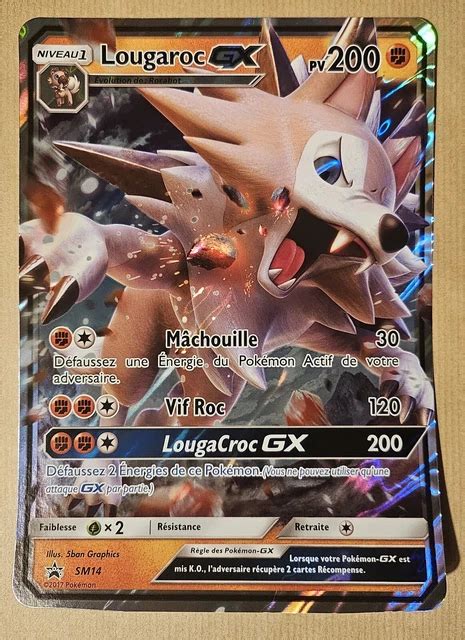 Carte PokÉmon Lougaroc Gx Jumbo Sm14 Fr Eur 6 50 Picclick Fr
