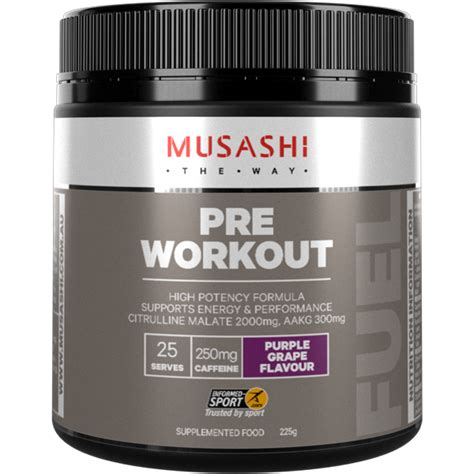 Musashi Pre Workout 225g Nzphysique