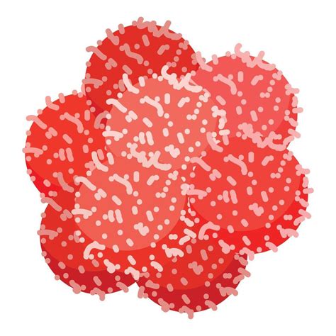 Digitally Illustrated Red Sponge Texture With Detailed Porous Surface