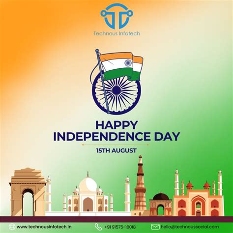 Technous On Linkedin Independenceday2023 India Freedom Freedomfighters August
