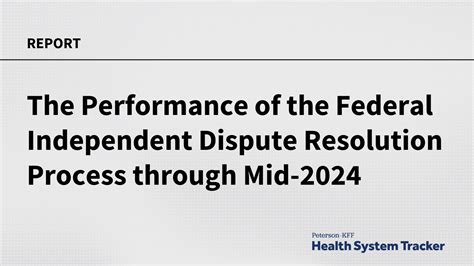 Federal Dispute Resolution Process Performance Mid 2024 Archyde