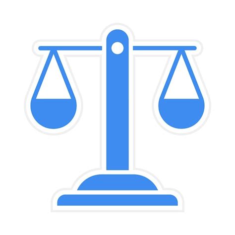 Premium Vector Law Scale Vector Illustration