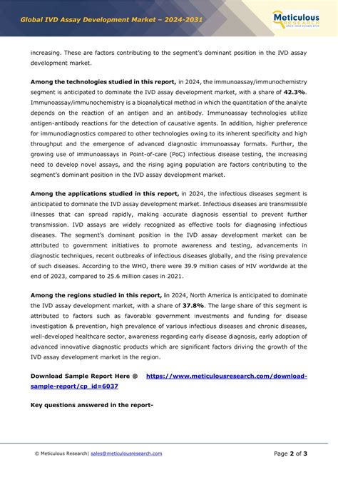 Ppt Ivd Assay Development Market Size Share Forecast And Trends Analysis Powerpoint