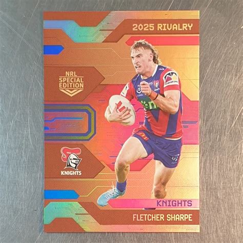 2025 Nrl Rivalry Bronze Special Fletcher Sharpe Card B 2751 Newcastle