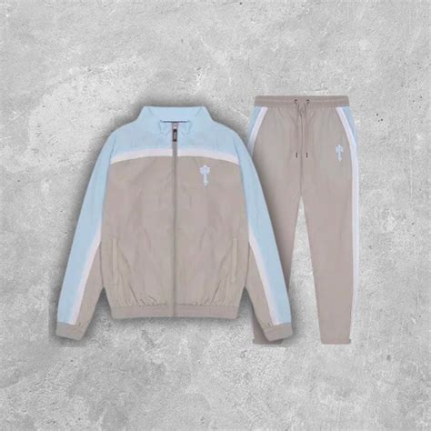 Trapstar Shellsuit Irongate T Grey Blue Tracksuit Jacket And Pants Set Etsy