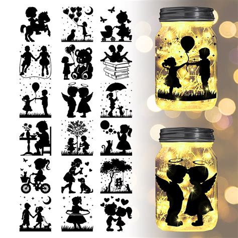 18 Sheets Couple Transfer Stickers Wedding Decals Stickers Date Rub On