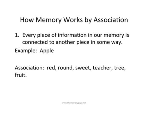 Memory Improvement Tips Pdf