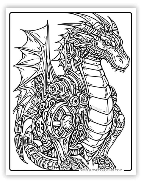 Realistic Dragon Coloring Pages Printable Realistic Dragon Coloring