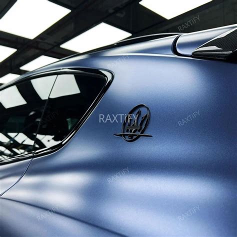 Satin Metallic Midnight Blue Vinyl Wrap Raxtify