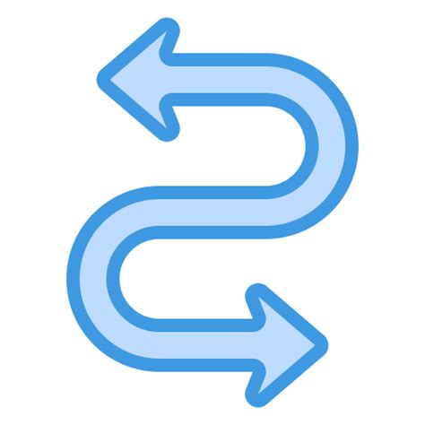 Curve Arrows Generic Blue Icon